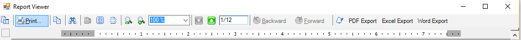 Report Viewer Toolbar